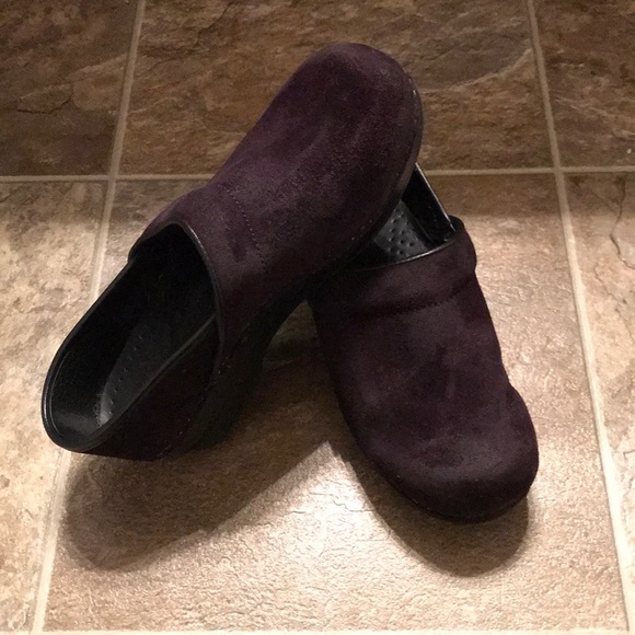Dansko | Shoes | Dansko Professional Clogs In Purple Suede | Poshmark
